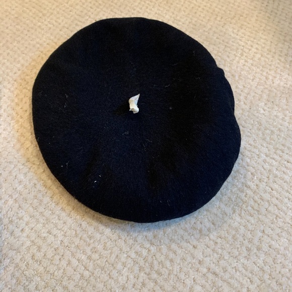 Accessories | Vintage Basque French Black Wool Beret | Poshmark